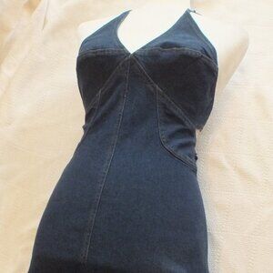 Victoria's Secret | Dresses | Vintage 99s Halter Denim Dress From ...